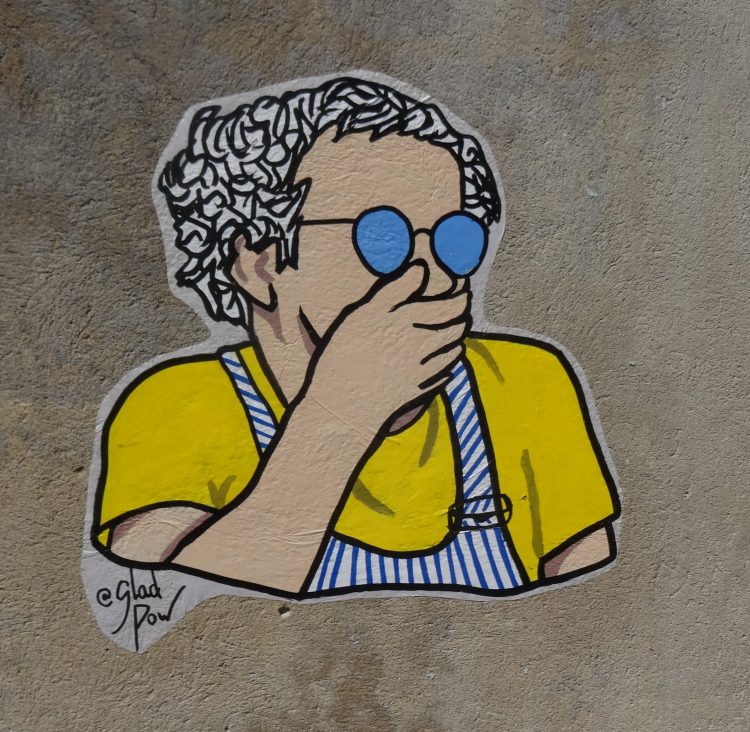 Gladpow sur les murs de La Rochelle - Marguerite La Rochelaise